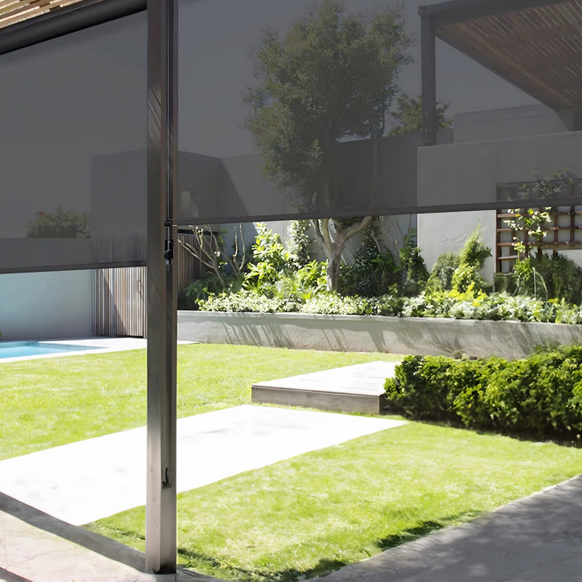Smart Motorized Outdoor Shades - All-Weather – BEASEN